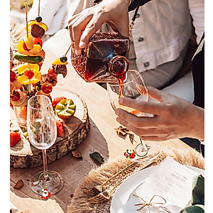 LeYeLuo Christmas Wine Glass Charms Wine Charms for Stem Glasses Wine Drinker Gift Wine Tasting Party Favors Decorations Christmas Wine Charms(Christmas themed set of 16)