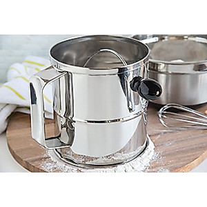 Fox Run Flour Sifter, Stainless Steel, 8-Cup