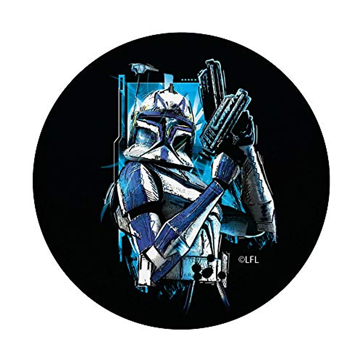 Star Wars The Clone Wars Captain Rex Clone Trooper PopSockets PopGrip: Swappable Grip for Phones & Tablets