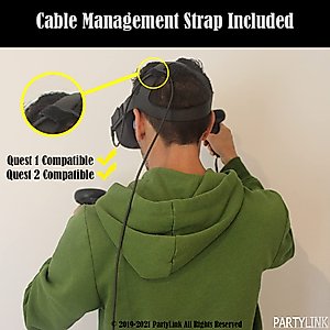 PartyLink 16ft(5m) USB 3.0 Type-C to Type-A Cable | Compatible with Oculus Quest & Quest2 High Speed Data Transfer & Fast Charging | Normal-USB Connection