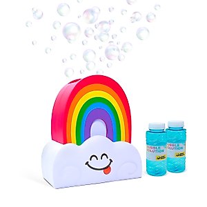 Good Banana Unicorn Bubble Machine, Cordless Automatic Bubble Maker, Blower for Kids, 2 Bottles of Solution, Indoor and Outdoor Play, Backyard, Patio, Bath Time, Big Billows of Colorful Bubbles
