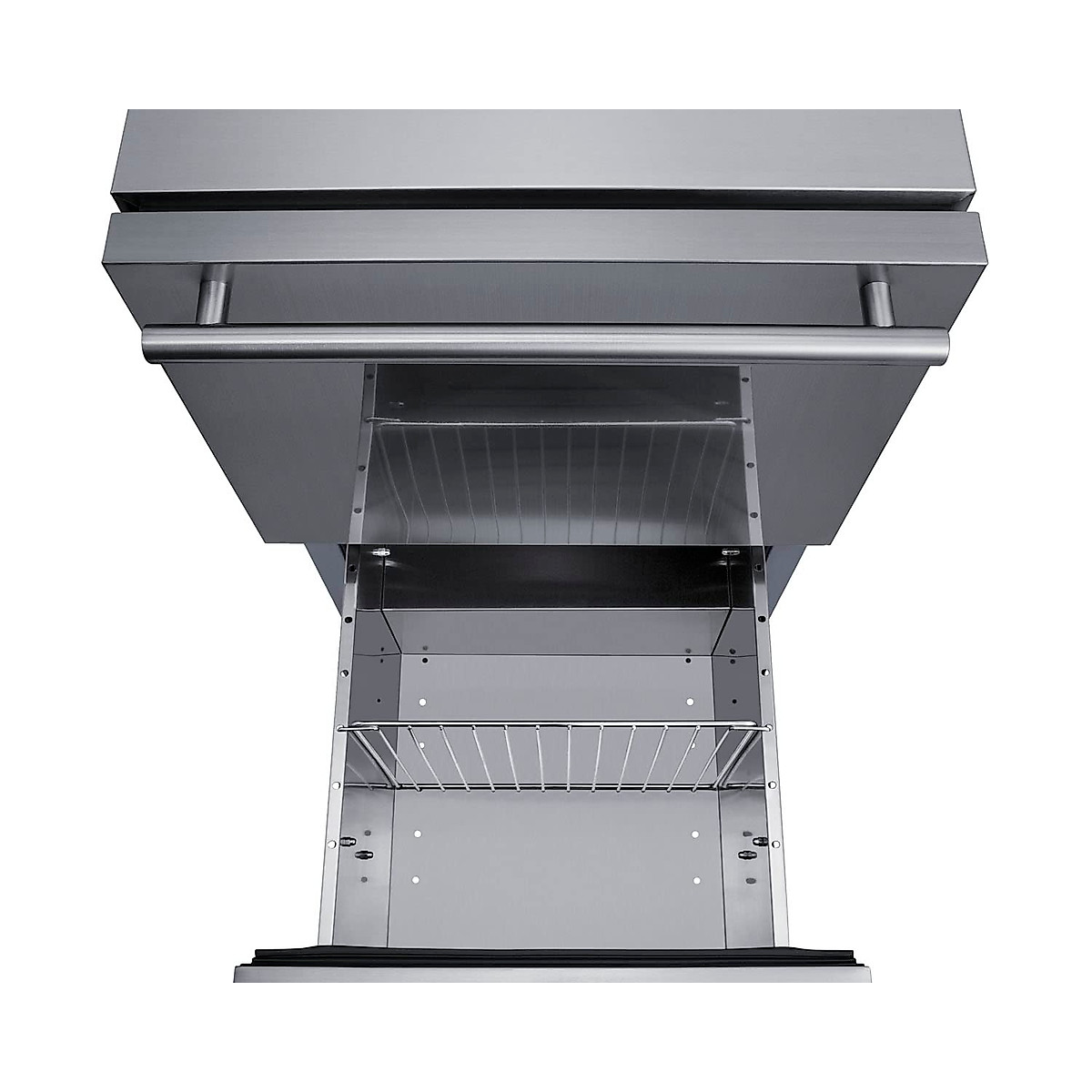 Summit Appliance ADRD18OS 18" Wide ADA Compliant Outdoor 2-Drawer All-Refrigerator in Stainless Steel with Panel-Ready Drawer Fronts, Digital Thermostat, Frost-free Defrost, Digital Display