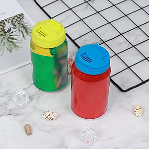 Eshylala 4 Pack Soda Can Covers Beer Cans Cover Leakproof Cap Press Type Splash Cap for Carbonated Water or Soft Drink