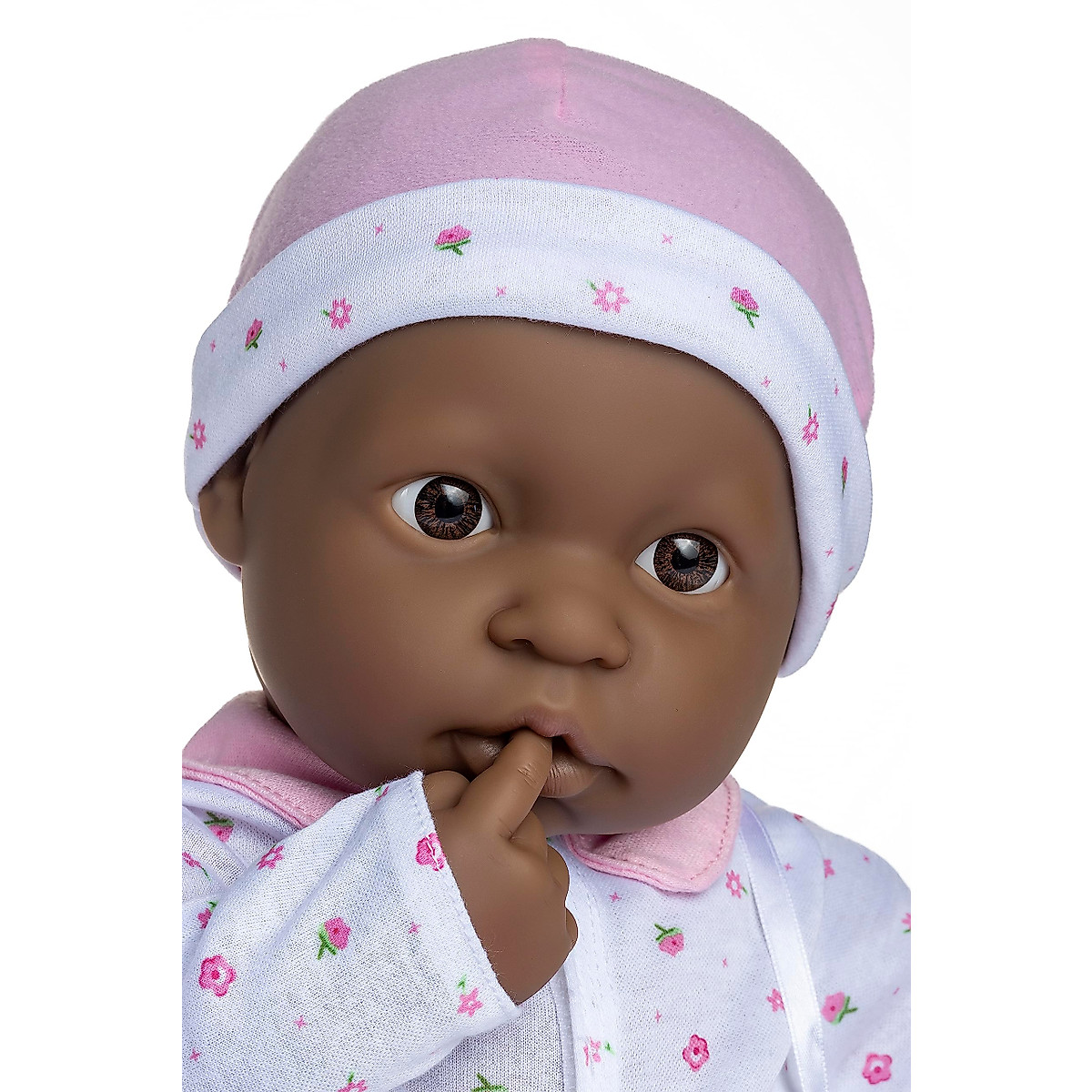 JC Toys - La Baby | African American 20-inch Large Soft Body Baby Doll | Washable | Removable Pink Outfit w/ Hat and Pacifier | For Children 2 Years +