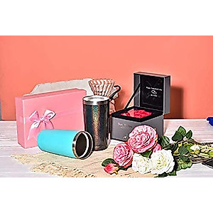 Boss Lady Mug Tumbler-Unique Christmas Birthday Gifts for Women Boss Female Mom Stainelss Steel Wine Tumbler with Staw and Lid Friend Gifts 20oz Glitter charcoal