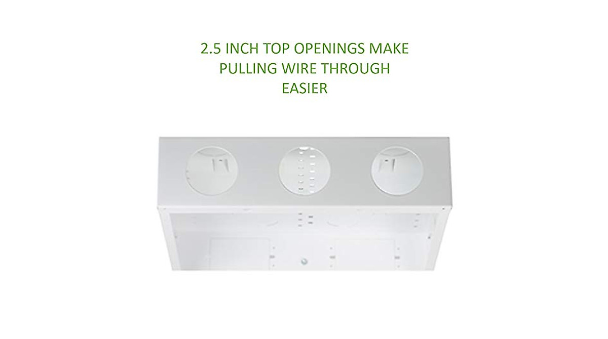 Legrand - OnQ 12 Inch Structured Media Enclosure, Wall Cable Management ...