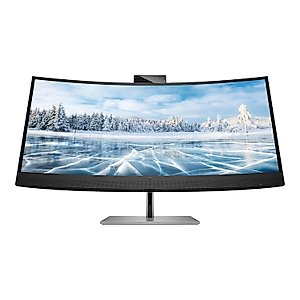 HP Z34c G3 34" Webcam WQHD Curved Screen LED LCD Monitor - 21:9 - Silver, Black