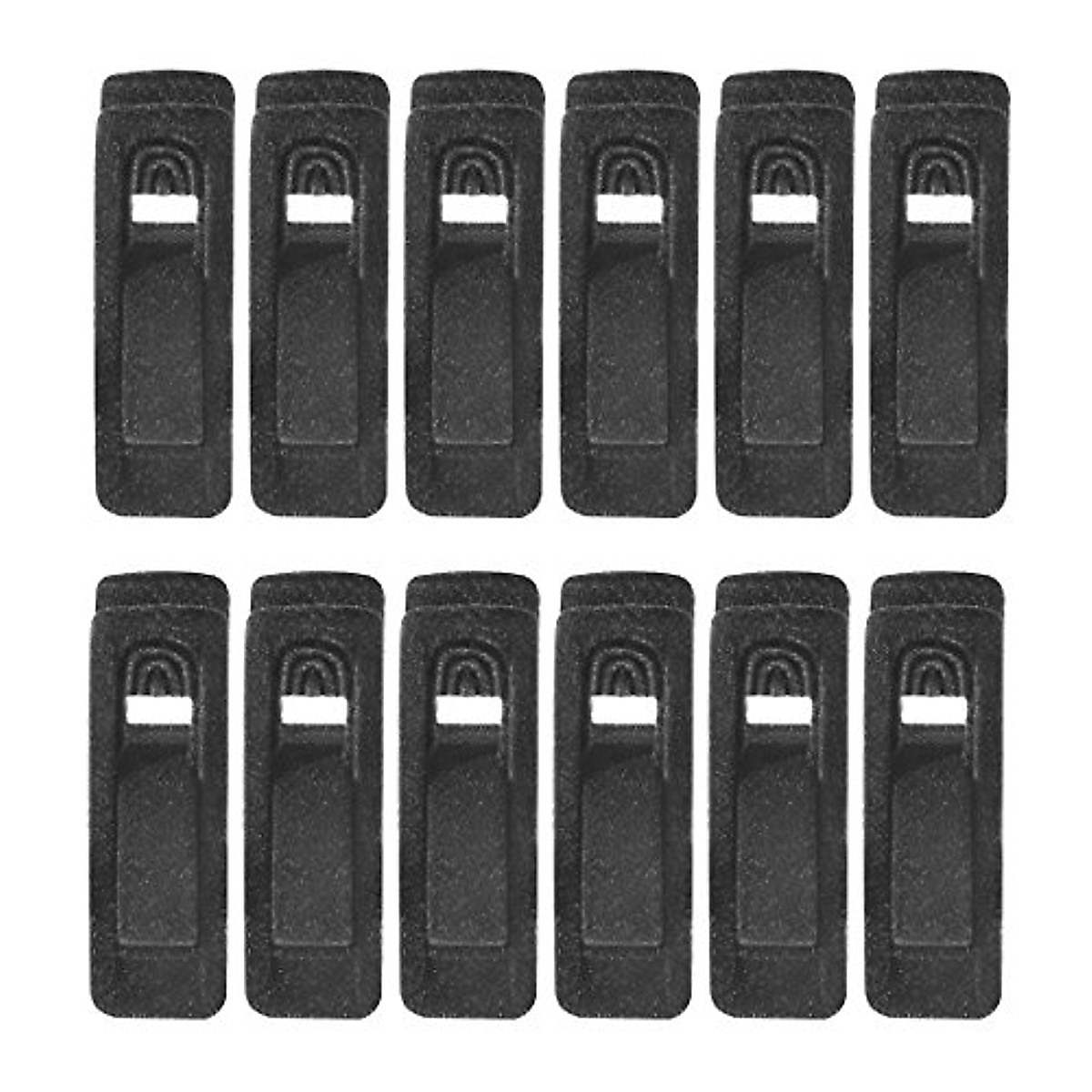 Whitmor Spacemaker Flocked Clips S/12