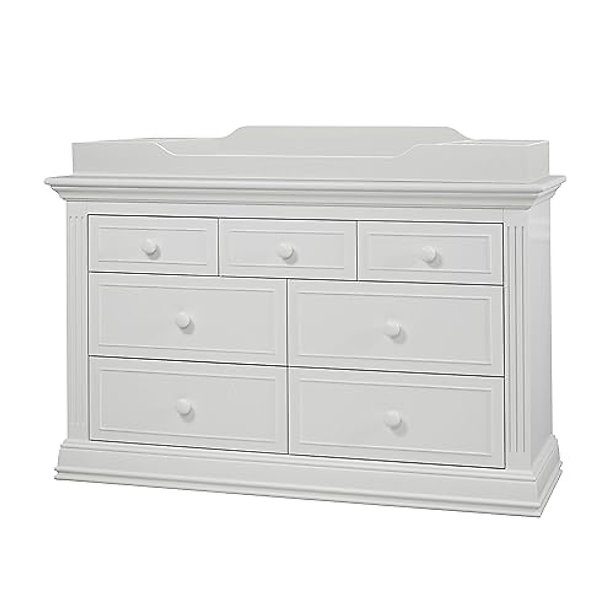 Sorelle Furniture Changing Table Topper for Dresser, Dressing and Diaper Changing Solution for Baby Dresser, Nursery Furniture-White