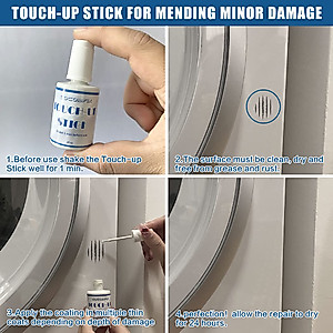 cocomfix Specialty Appliance Touch Up Paint White, Appliance Paint, 1 Ounce, White - High Gloss Touch Up Paint Pen for Refrigerators, Washers, Dishwashers, Microwave oven and Other Appliance