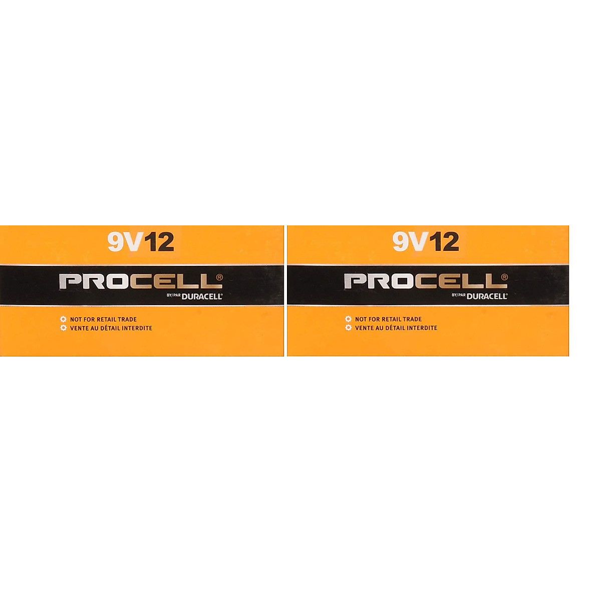 Duracell Procell 9 Volt Batteries, Pack of 12 (Packaging May Vary) - 2 Pack