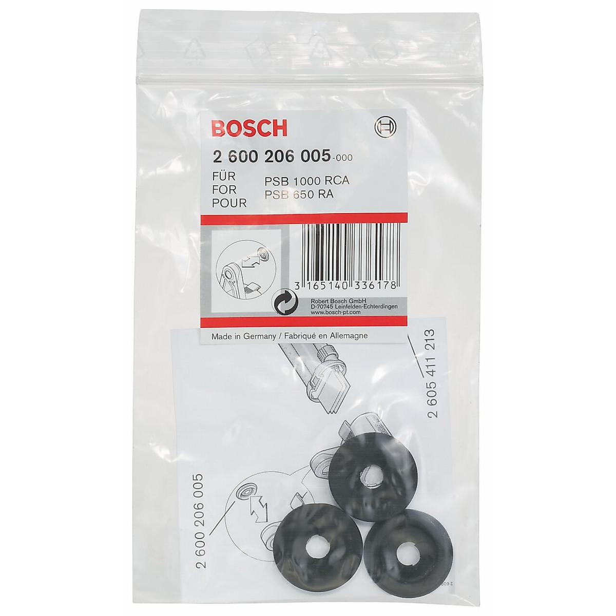 Bosch 2600206005 Rubbing RING IN Black