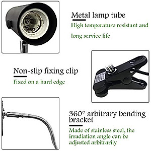 GABraden Reptile Pet Coop Heater 50W Safer Than Brooder Lamps Used for Rabbits, Chickens, Hamsters and Other Small Animals (Black)