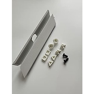 New Replacement Top Upper & Bottom Lower Housing Shell Case Cover Protective Cover for PS4 Pro Console White