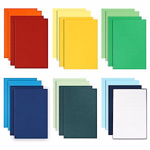 EOOUT 24pcs Colored Journal Notebooks Bulk, 5.5" X 8.5" Ruled Lined Journal, Soft Cover, 60Pages, for Gifts, Kids, Office, School Supplies