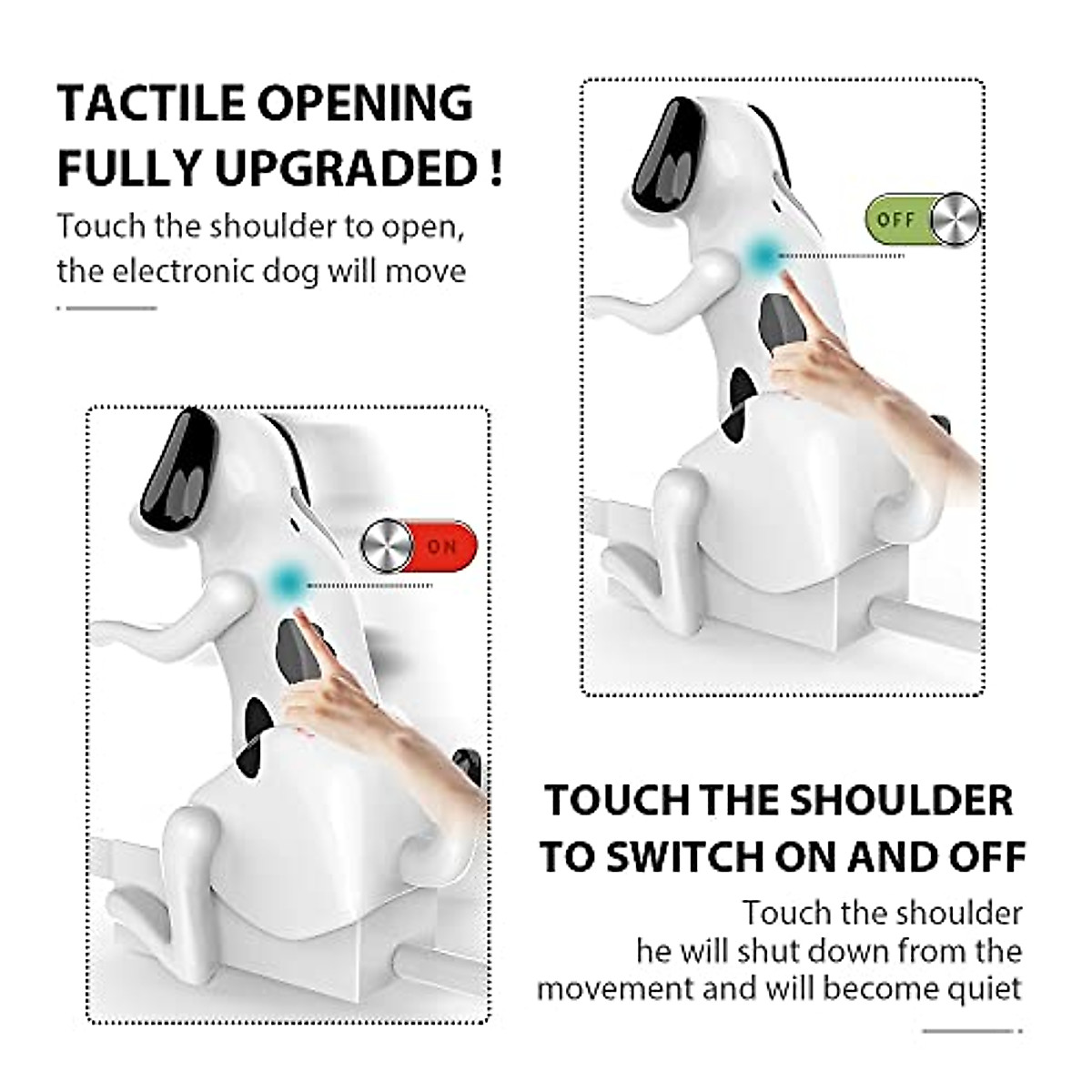 HIKATOP Funny Electronic Dog Data line, Dog Toy Smartphone USB Cable Charger,for Phone Android Type-C Various Models Phones.Spoof Toy Data Cable