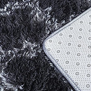 5x8 Feet Grey Soft Area Rugs for Bedroom Living Room Shag Area Rug Modern Indoor Plush Fluffy Carpets, Soft and Comfy Carpet, Girls Kids Nursery Rug