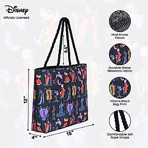 Disney Tote Bag Ursula Evil Queen Maleficent Cruella de Vil Jafar (Villains)
