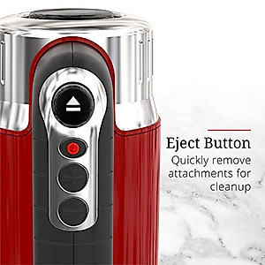Russell Hobbs MX3100RDR Retro Style Hand Mixer, 4 Speeds + Turbo Boost, Red
