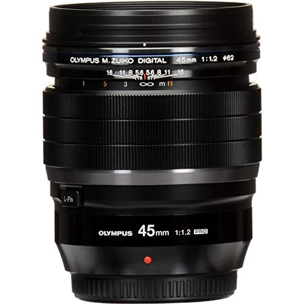 OM SYSTEM OLYMPUS M.Zuiko Digital ED 45mm F1.2 PRO For Micro Four Thirds System Camera, Ultra Bright F1.2 lens, Weather Sealed Design, MF Clutch, L-Fn Button
