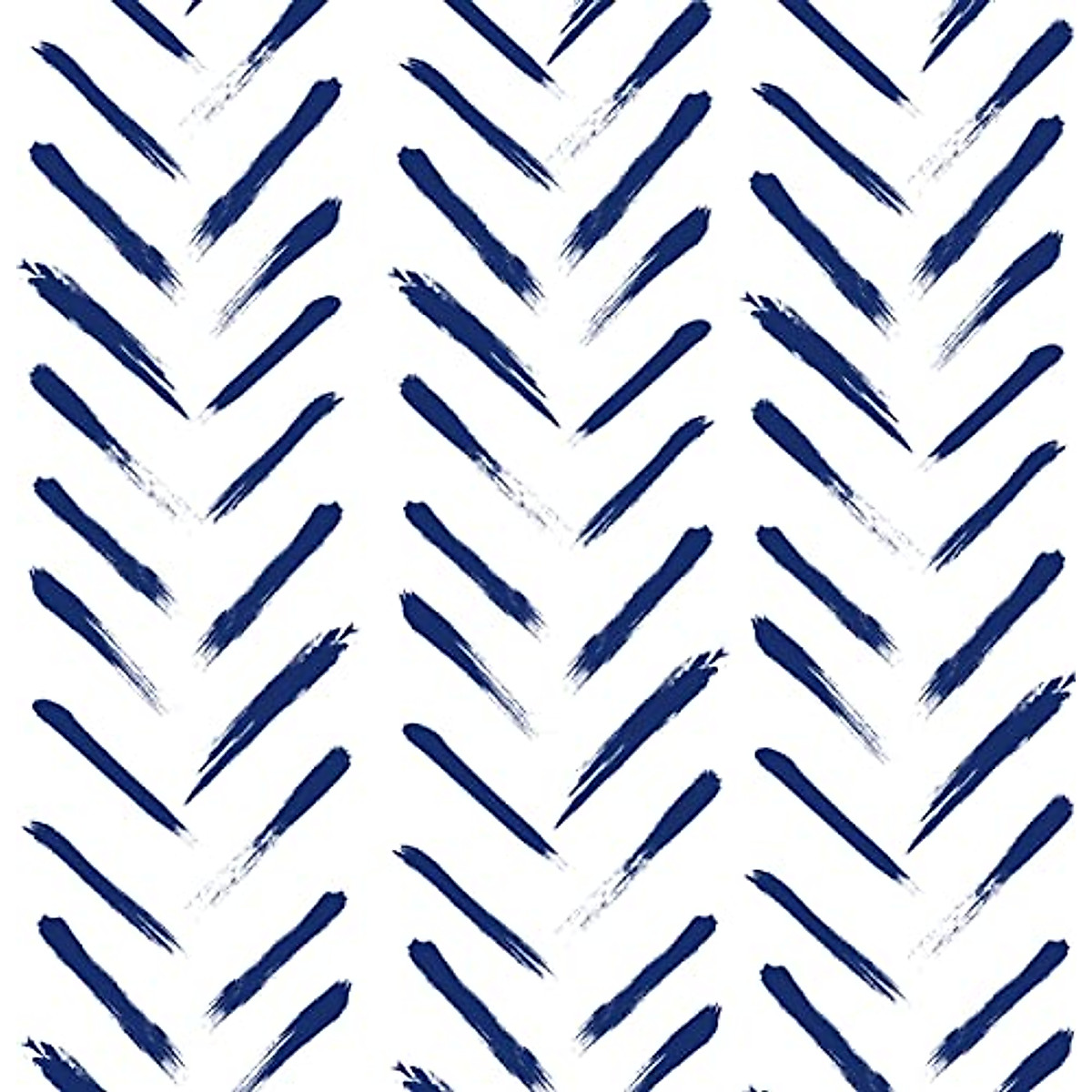 FuLWth Blue/White Stripes Peel and Stick Wallpaper Modern Geometric Contact Paper 17.7in x 78in Removable Stripe Decorative Wall Paper Self Adhesive Wallpaper for Cabinets Home Decoration