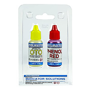 Poolmaster 23225 1/2-Ounce OTO and Phenol Red Replacement Indicator Solutions for Spa and Swimming Pool Water Testing, Small, Multi