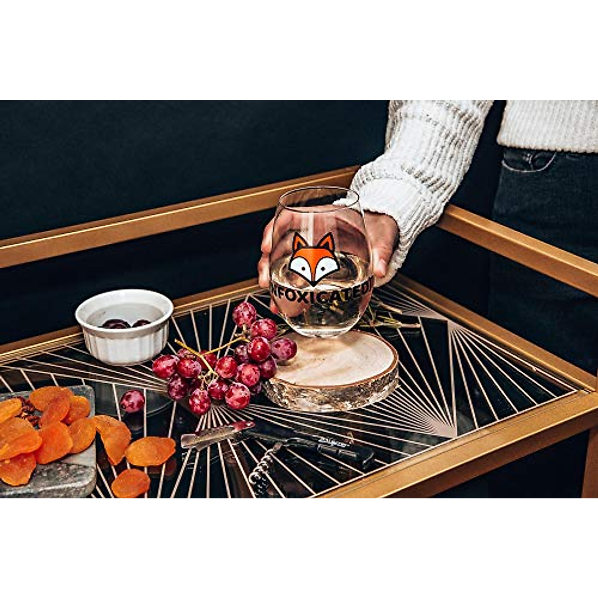 "Infoxicated" Oversized Stemless Wine Glass | Holds 20 Ounces