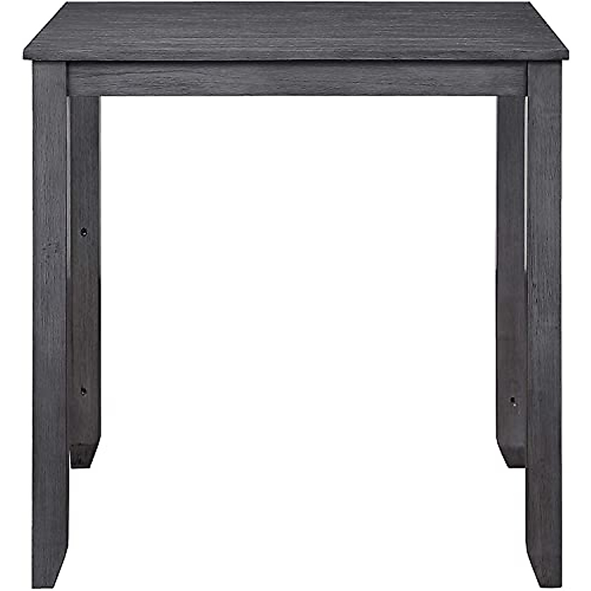 New Classic Furniture Heston Storage Counter Table Set with Two Chairs, 36-Inch, Gray