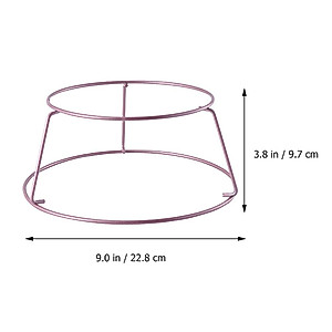 DOITOOL 2Pcs Bread Cooling Rack Stainless Steel Non Stick Cooking Stand Cookies Cakes Drying Rack Bread Storage Holder Baking Supplies Rose Gold