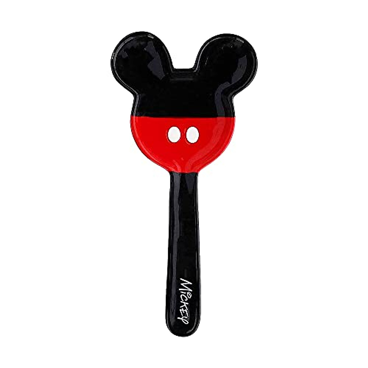 Zrike Disney Mickey Figural Spoon Rest - Functional Ceramic Utensil Holder with Iconic Design Doubles as Decor on Kitchen Counter or Dining Table Microwave & Dishwasher Safe A Gift for Any Occasion