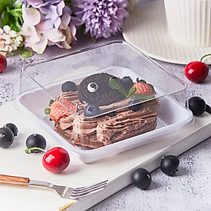 ZORRITA 50 Pack Plastic Charcuterie Boxes with Lid