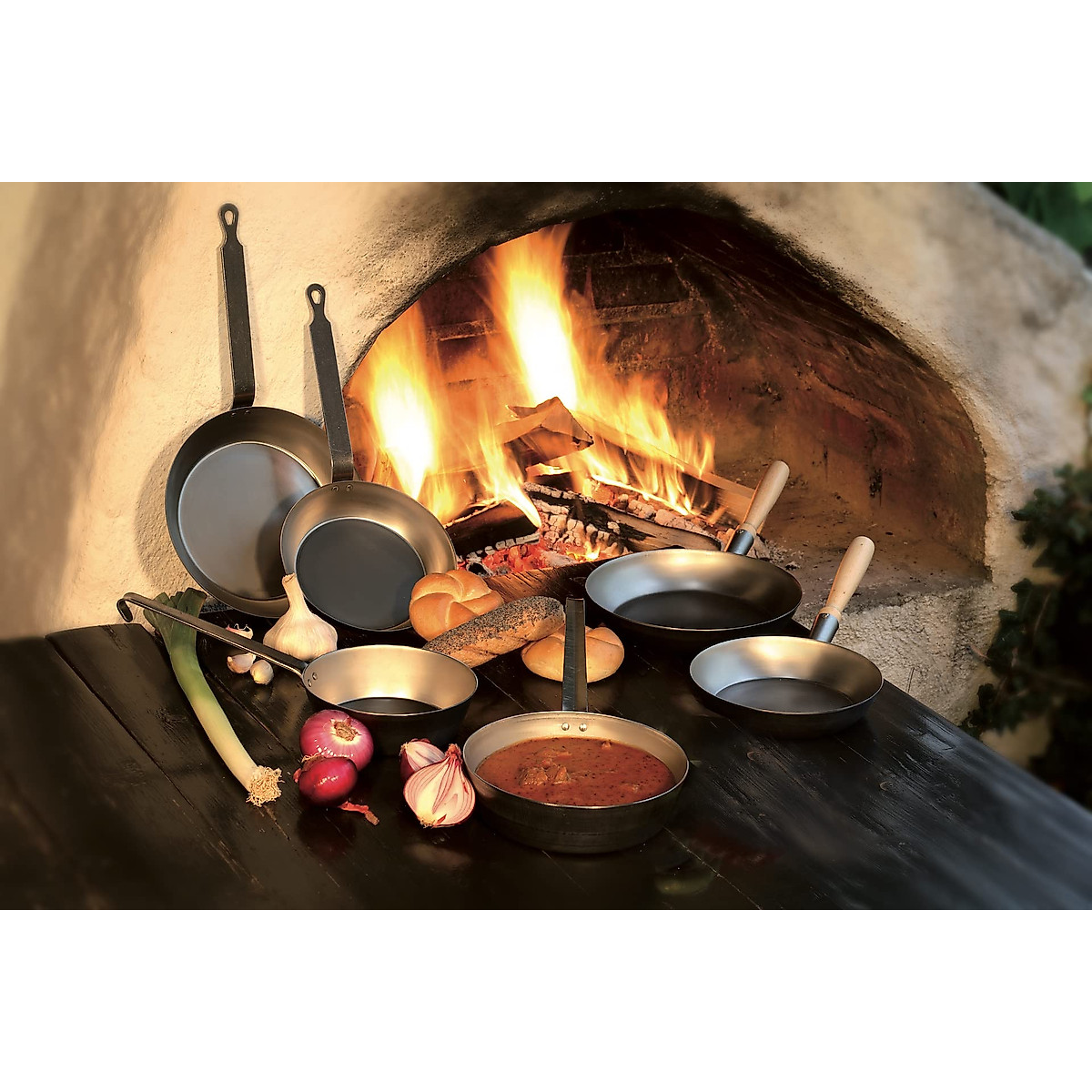 Riess, 0382-023 Iron Cutlet Pan, Classic Iron Pan, Diameter 24 cm, Height 9.3 cm, Iron, Induction