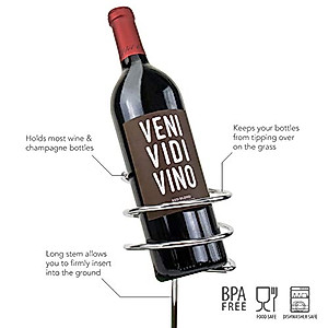 Tovolo 205300C Wine Bottle Holder, One, Chrome