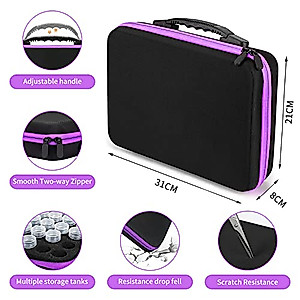 60 Slots Diamond Painting Storage Containers Upgraded Accessories and Tools Pen Tray, Diamond Painting Tools Organizer, Shockproof Diamond Art Storage Case, Jewelry Beads Storage Box