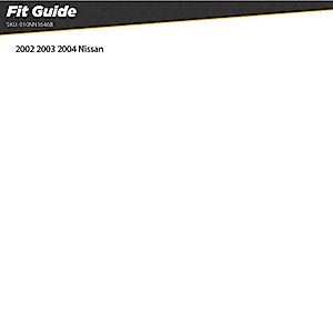 Scosche NN1646B Compatible with 2002-04 Nissan Altima ISO Double DIN Dash Kit Black