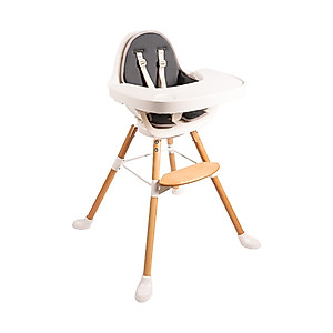 Childhome Evolu One.80° High Chair Seat Cushion, Compatible with Childhome Evolu One.80° high Chair, Soft Padded Seat Cushion, Machine Washable, High Chair Sold Separately, Dark Grey