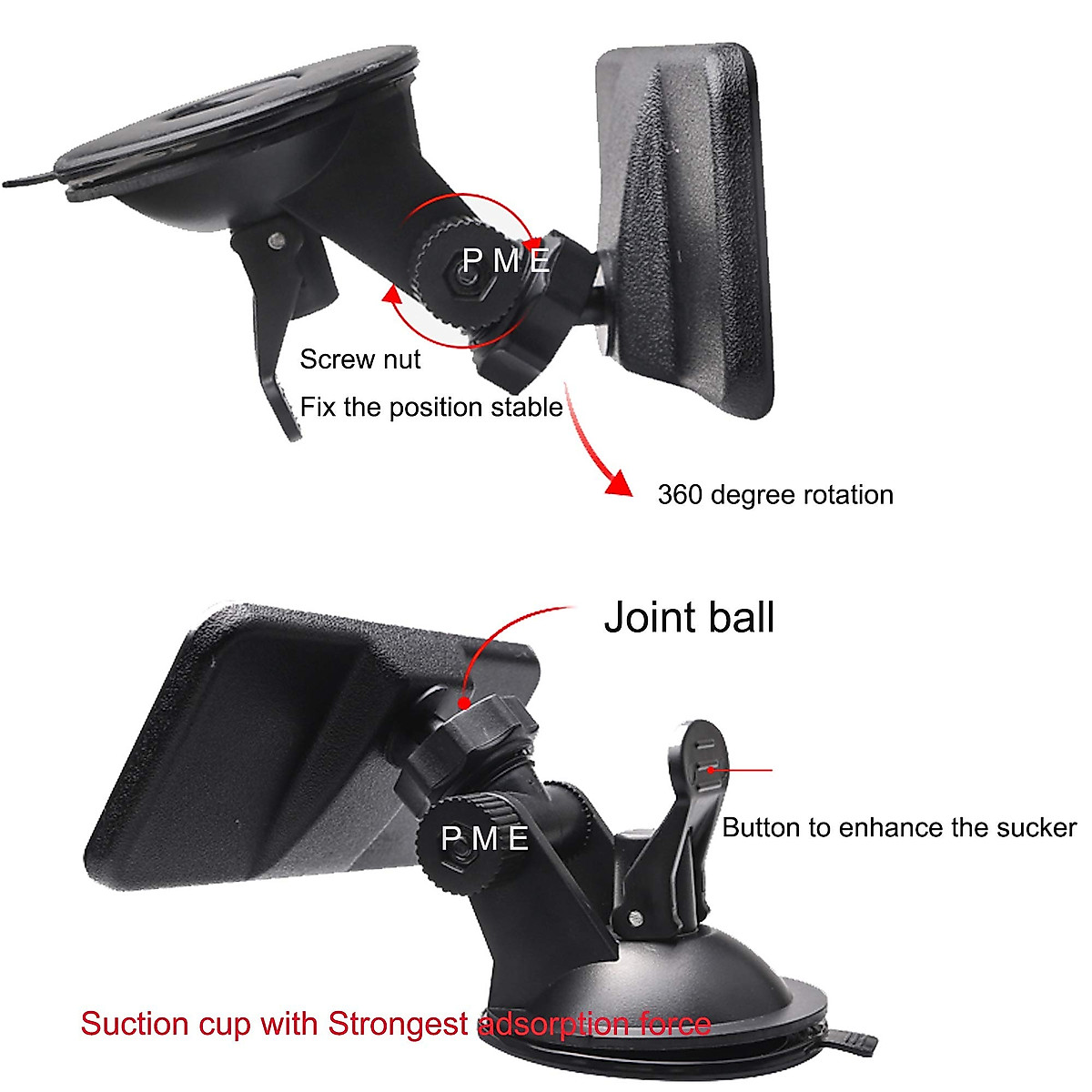 Rear View Mirror for Backseat with Baby- in- Car Sticker, Interior Car Suction Cup Windshield Mirror Strong Sucker Flat Rear View Mirror for Baby Infant Child New