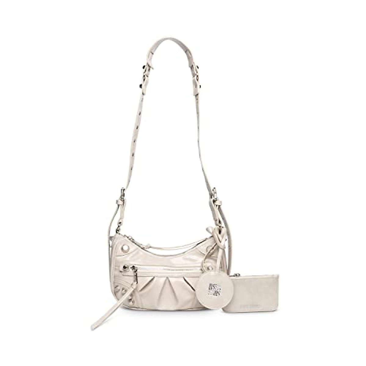 Steve Madden Glowing Crossbody with Mirror, Bone