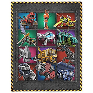Comedy Quote Throw Blanket Fleece Sherpa Dinotrux Bedding Warm Soft Flannel Quilt Winter Cover for Sofa and Bed, Home Decor Room Essentials, Multicolor, 30x40in, 50x60in, 60x80in