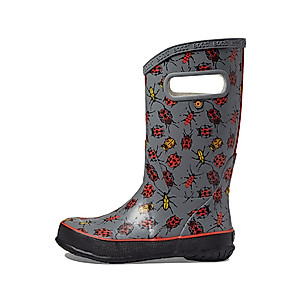 BOGS Rain Boot Bugs (Toddler/Little Big Kid), Grey, 2 US Unisex