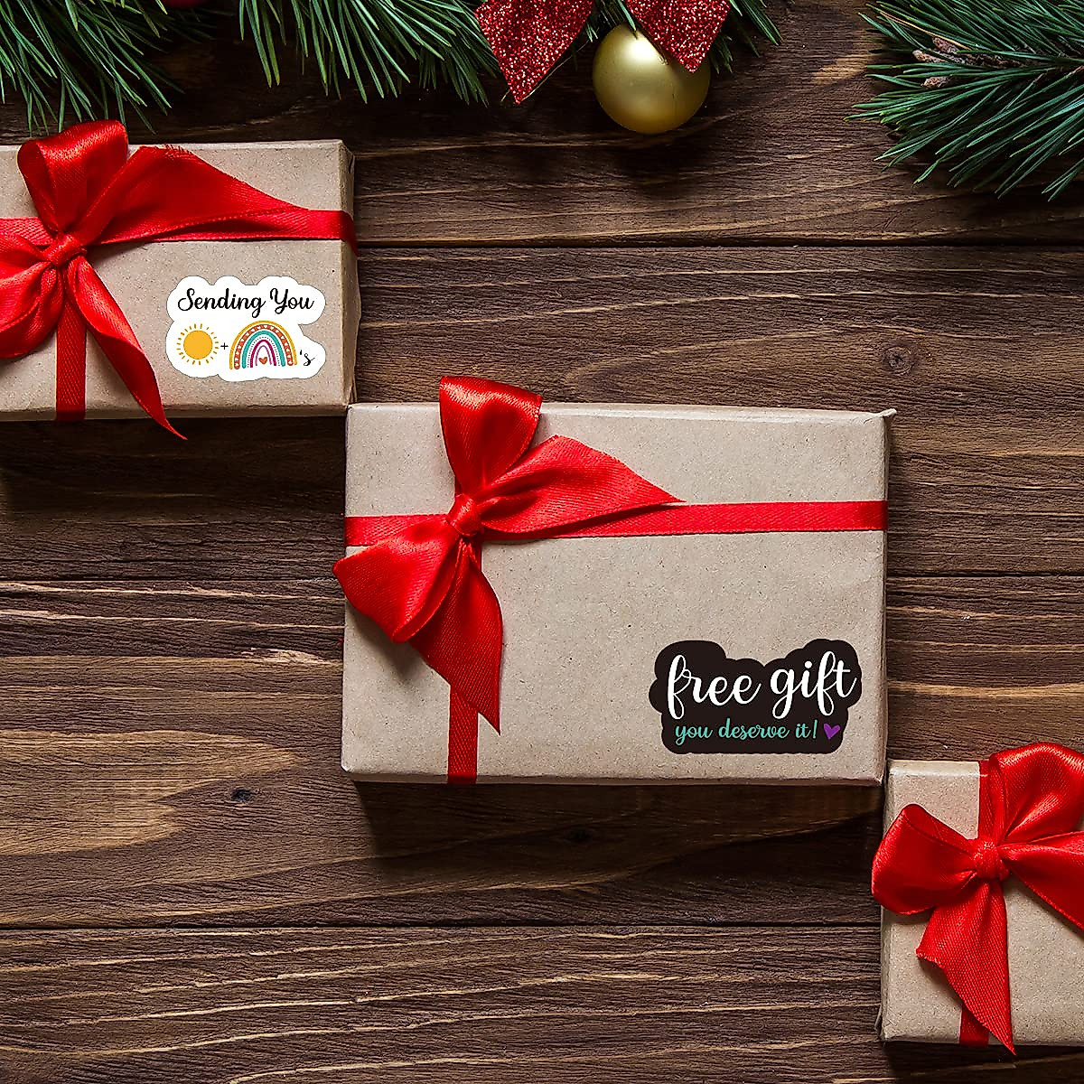 Littlefa You Deserve it Stickers,Happy Mail Stickers,Small Business Stickers,Free Stuff Stickers,Envelopes Seal Stickers,Mail Packaging Sticker for Small Business 500 PCS