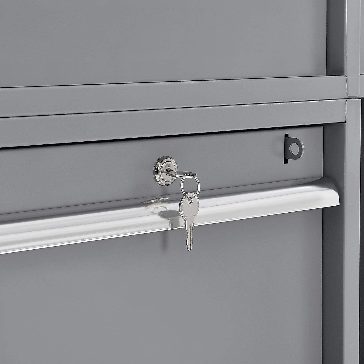 Global Industrial 4-Drawer Shop Desk, 38" W x 29" D x 51" H, Gray