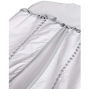 Baby Doll Bedding Unique Crib Diaper Stacker, Grey