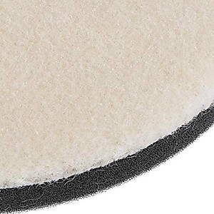 uxcell 3" Wool Felt Sponge Polishing Pad Hook and Loop Buffing Wheel Fine Polishing for Orbital Polisher Buffer 2 Pcs