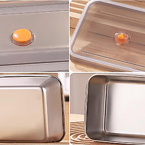 SCWBOEII 6 Pcs Stainless Steel Containers With Lids 16.9oz Snack Containers Metal Meal Prep Food Containers Reusable, Stackable, Nestable Dishwasher Freezer Safe (6)