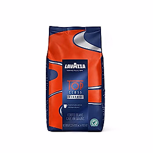 Lavazza Top Class Filtro Whole Bean Coffee Medium Roast 2.2LB Bag ,100% Natural Arabica, Authentic Italian, Blended and roasted in Italy, Milk chocolate and roasted hazelnut aromatic notes
