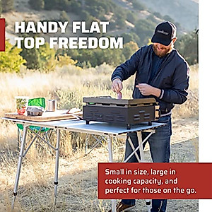 Camp Chef Versatop Portable Flat Top Grill 250 and Griddle (FTG250) - Compatible with Camp Chef 14" Accessories