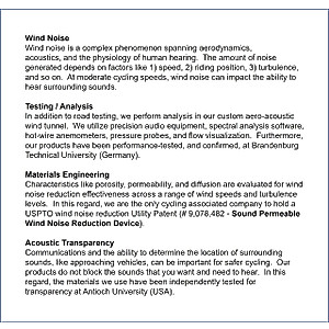 Cat-Ears New Classic Slim Cycling Wind Noise Reducer