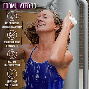 TRIHARD Swimmers Shampoo Extra Boost | Removing Chlorine and Hard Water Negative Effects | Specialized Swim Shampoo