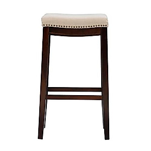 Linon Harper Stool Fabric Top